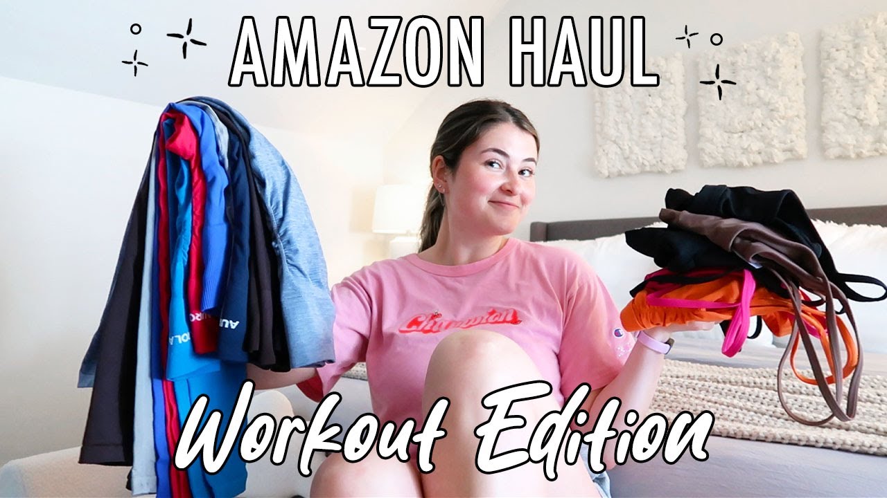 AMAZON HAUL│Workout Leggings & Sports Bras│Affordable Big Brand Dupes ...