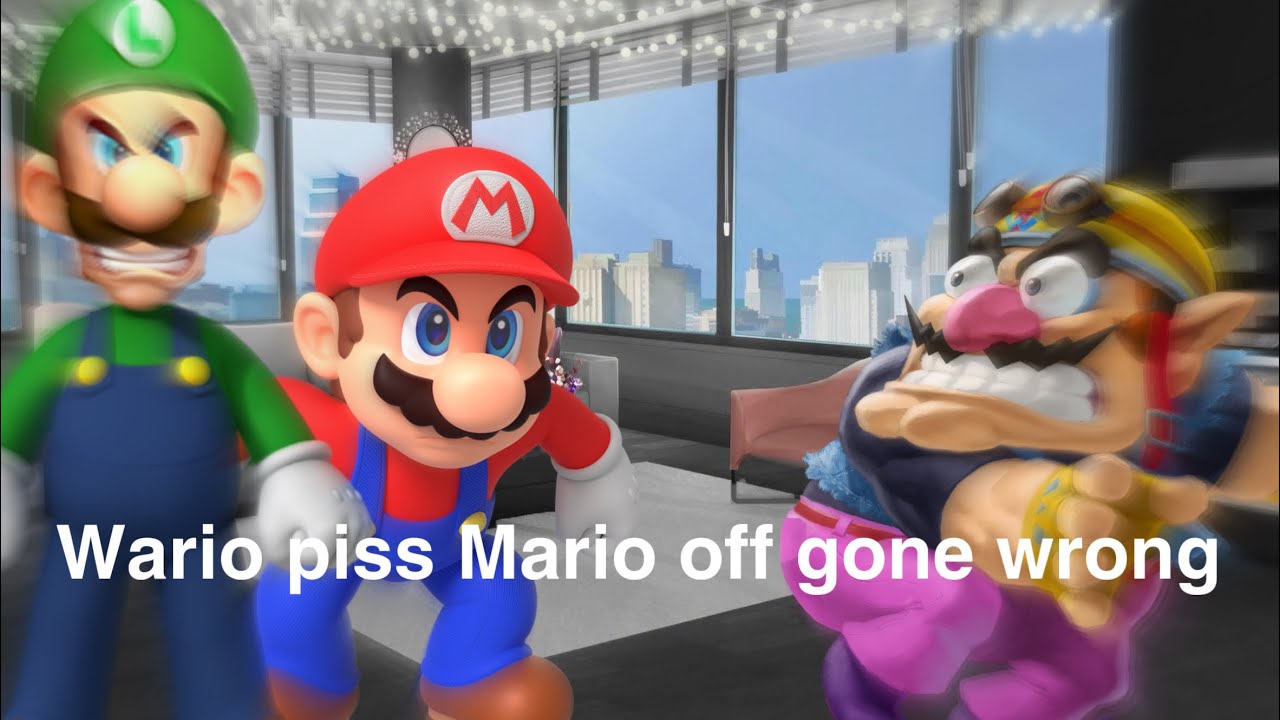 Wario piss Mario off gone wrong crossover - YouTube