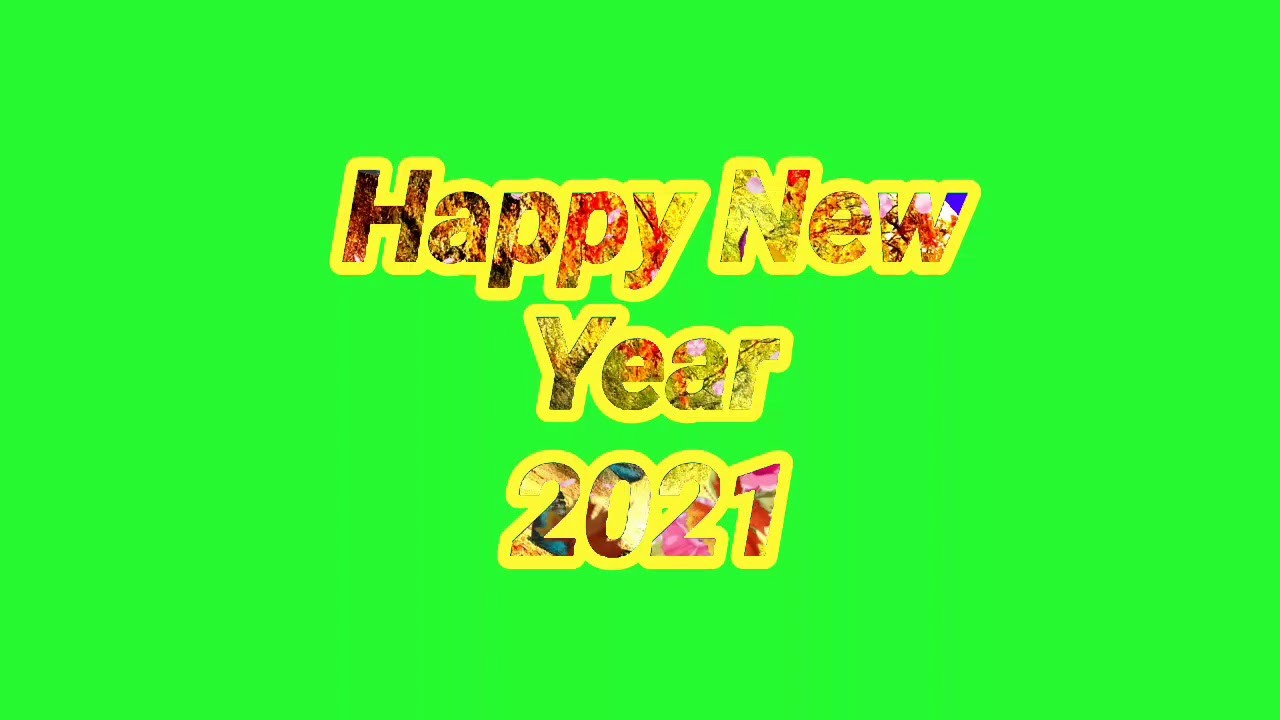 Happy New Year 2021 Green Screen Video Effect new year green screen ...