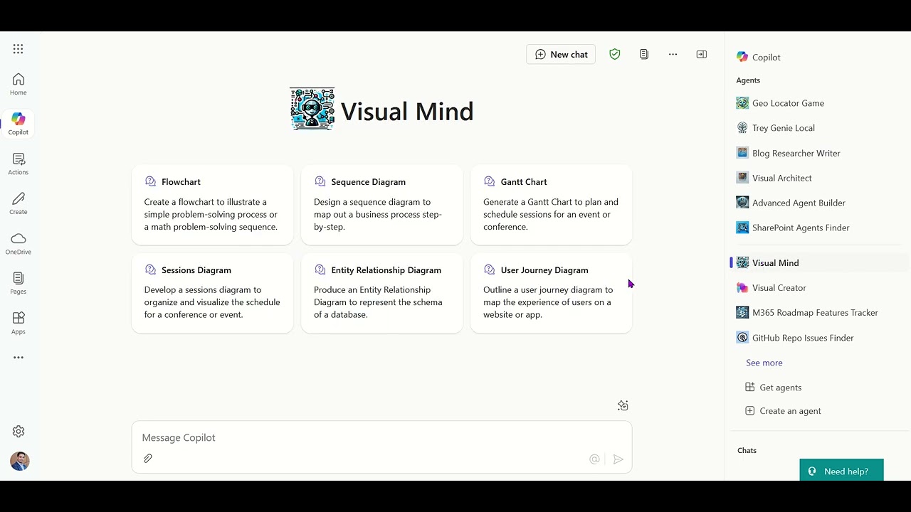 Visual Mind Agent - declarative agent - YouTube