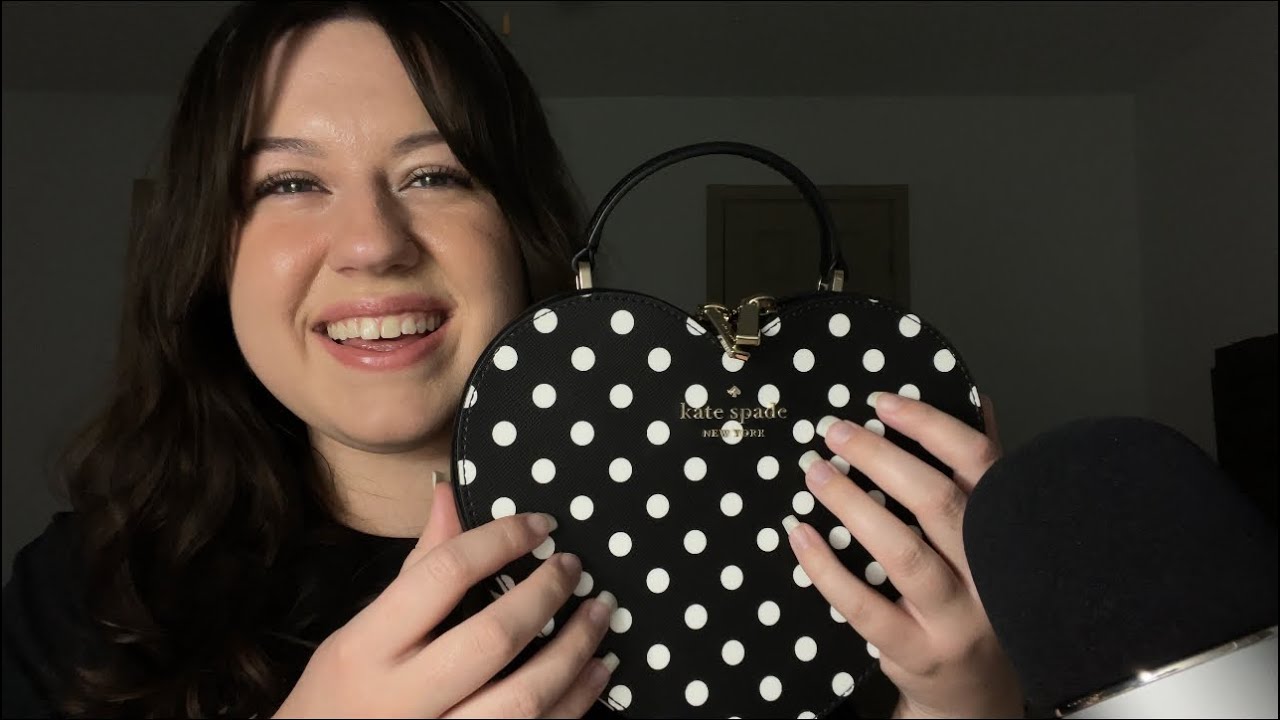 ASMR Purse Tapping and Scratching 🖤 - YouTube