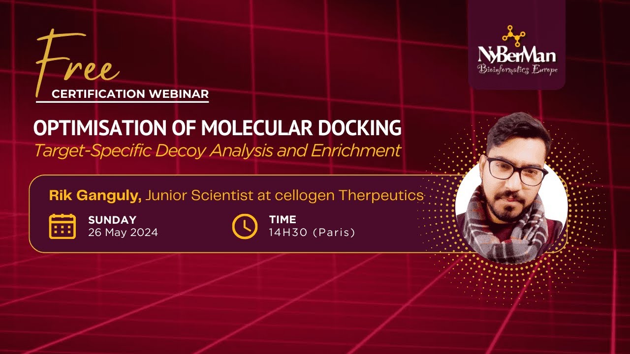 Free Certified Webinar on Optimisation of Molecular Docking - YouTube