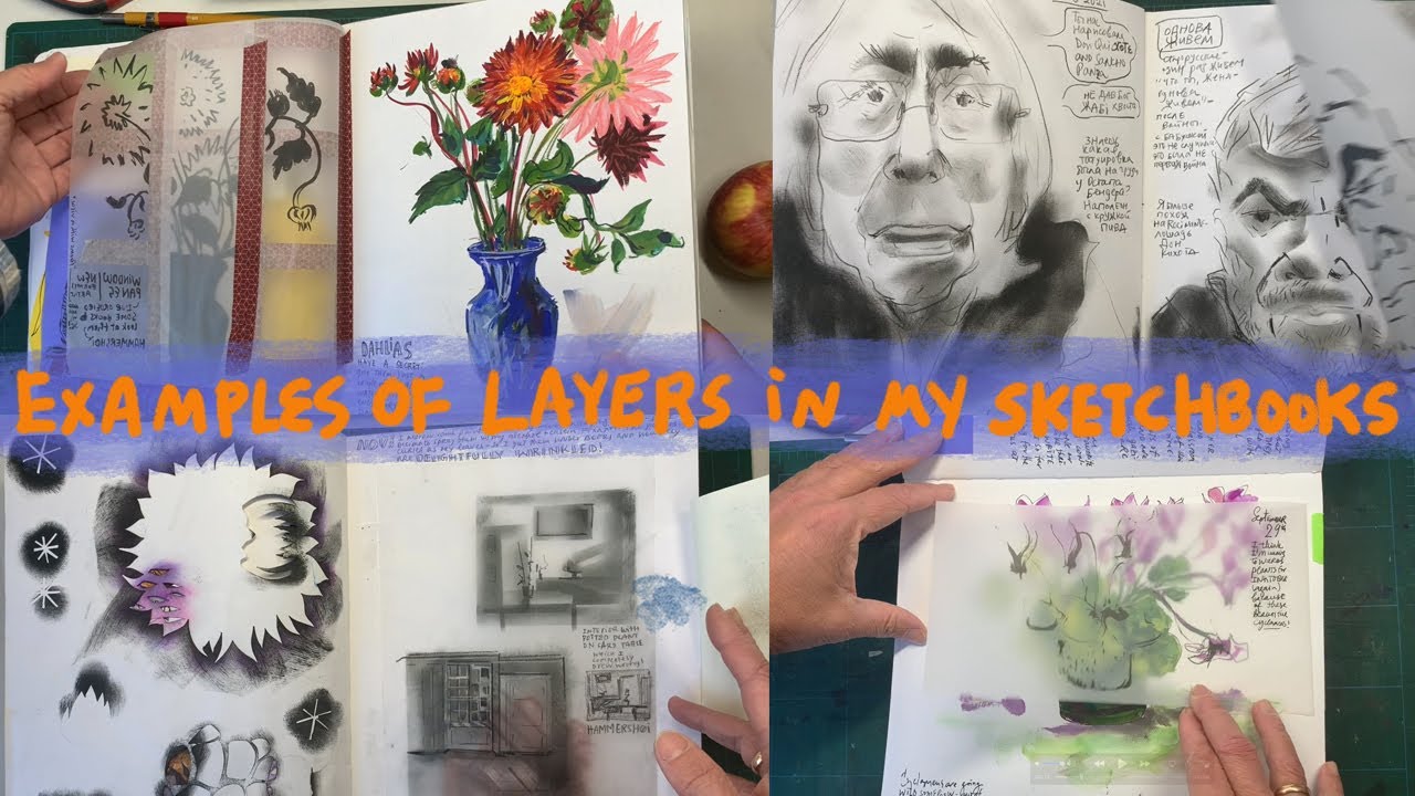 Sketchbook Layering Examples - YouTube