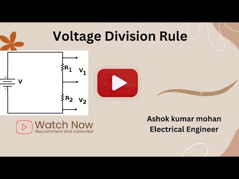 voltage division rule based problem solving tutorial expalin in Tamil - YouTube