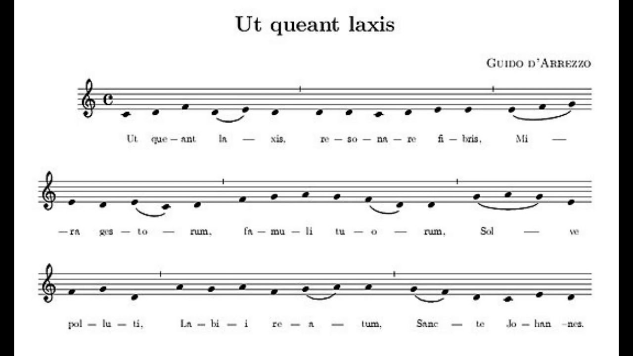 Ut queant laxis - YouTube