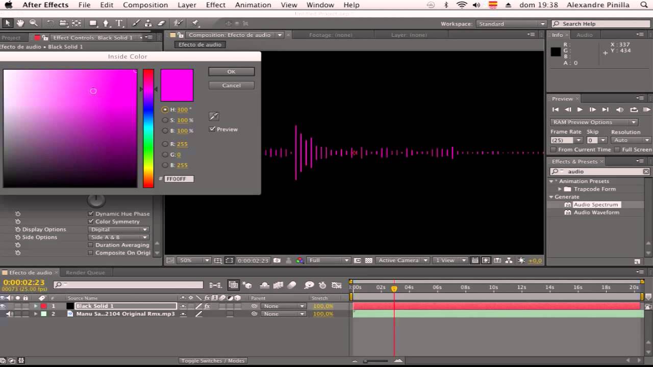 Barras de sonido en After Effects cs6 - YouTube