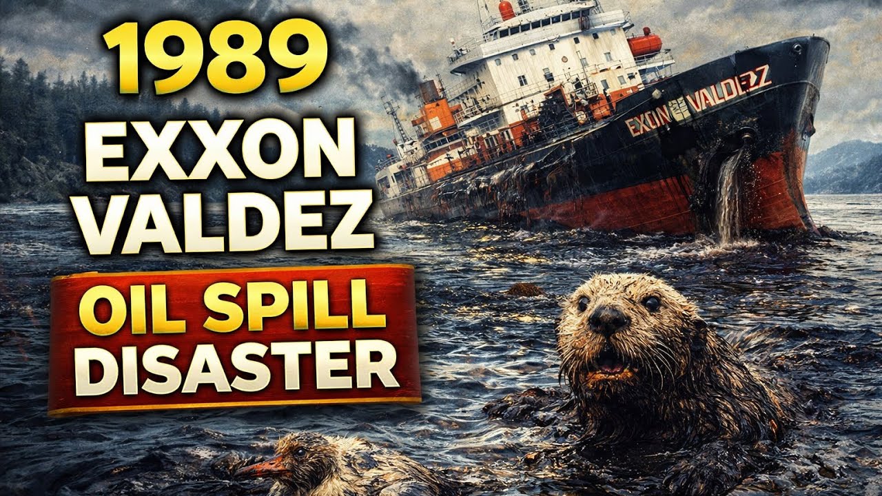 🌊 1989 Exxon Valdez Oil Spill Today in U.S. History - YouTube