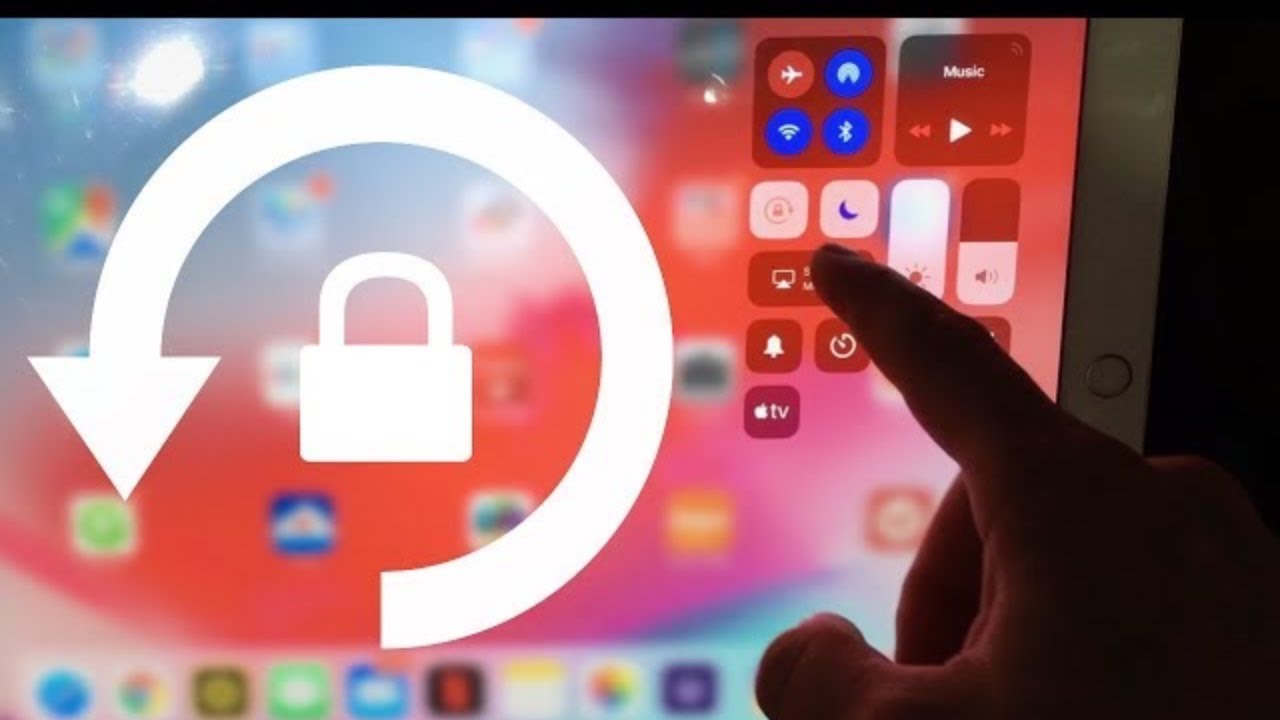 How To Lock Portrait Orientation On iPad - YouTube