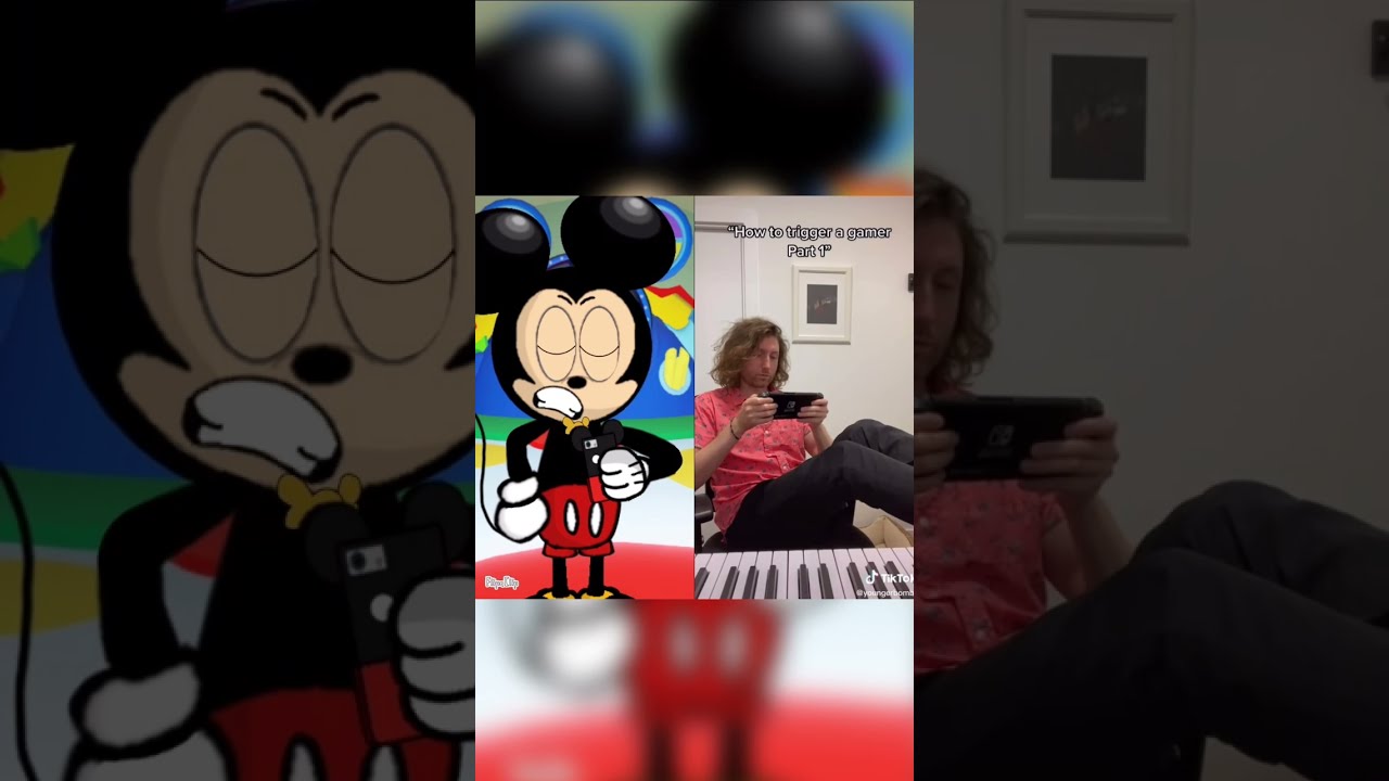 How to trigger an gamer! Mickey reacts! (Inspired by @Hassan Khadair ...