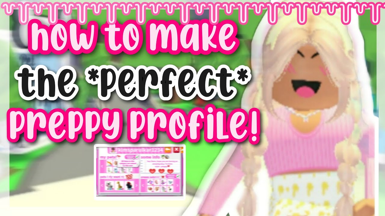 How To Make A PREPPY PROFILE In Adopt Me 🌊💕🌴I Roblox I Kims_playzYT # ...
