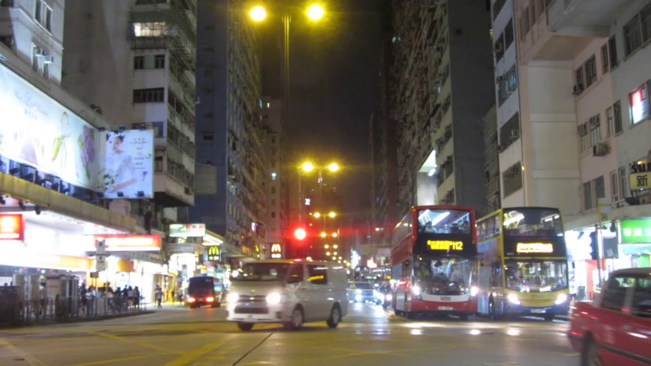 Hong Kong Busy Road at Night - YouTube