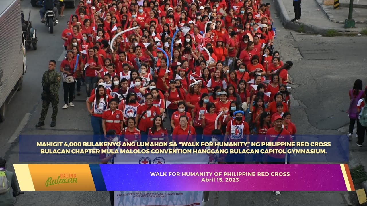 Bulacan in a Minute: WALK FOR HUMANITY OF PHILIPPINE RED CROSS - YouTube