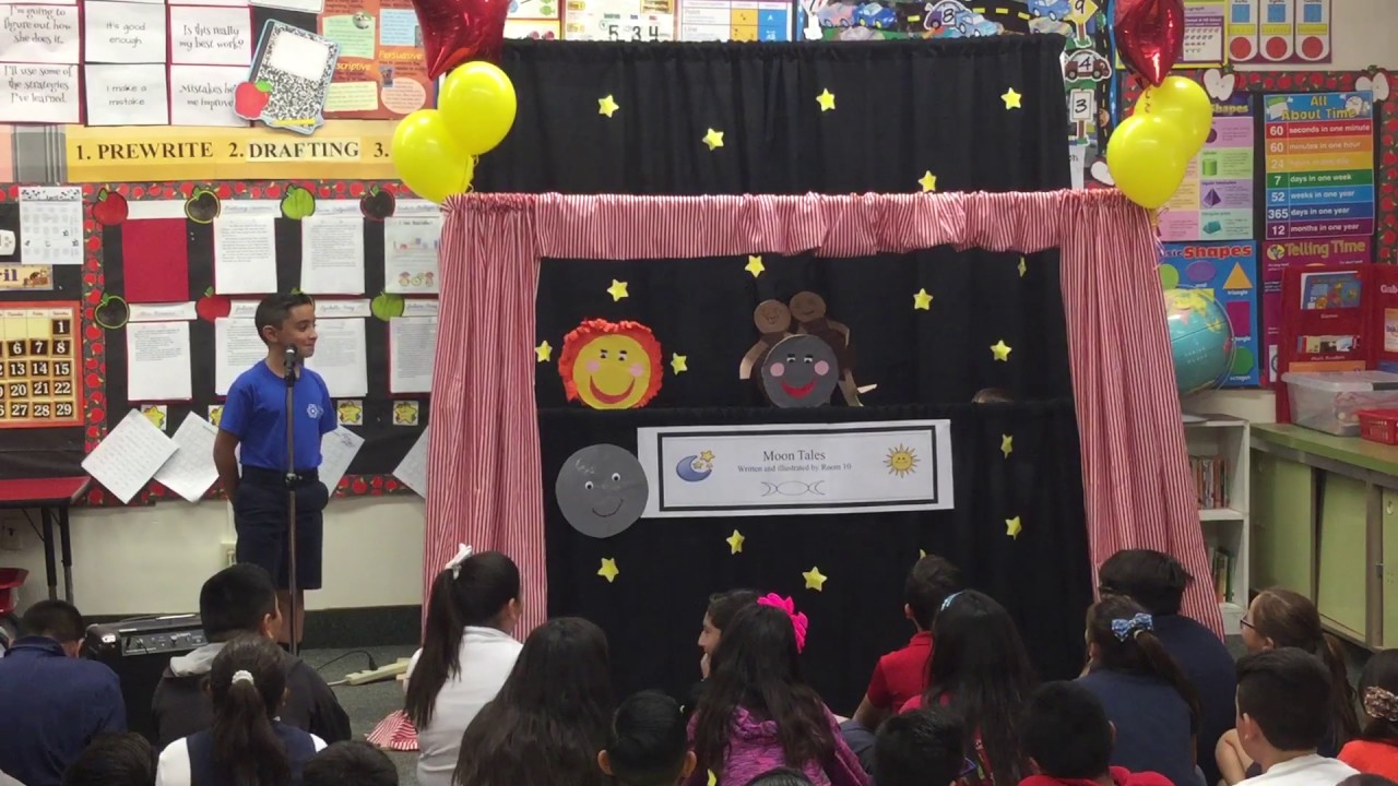 2017 3rd Grade Puppet Show-Moon Tale "Termites Eat the Moon" - YouTube