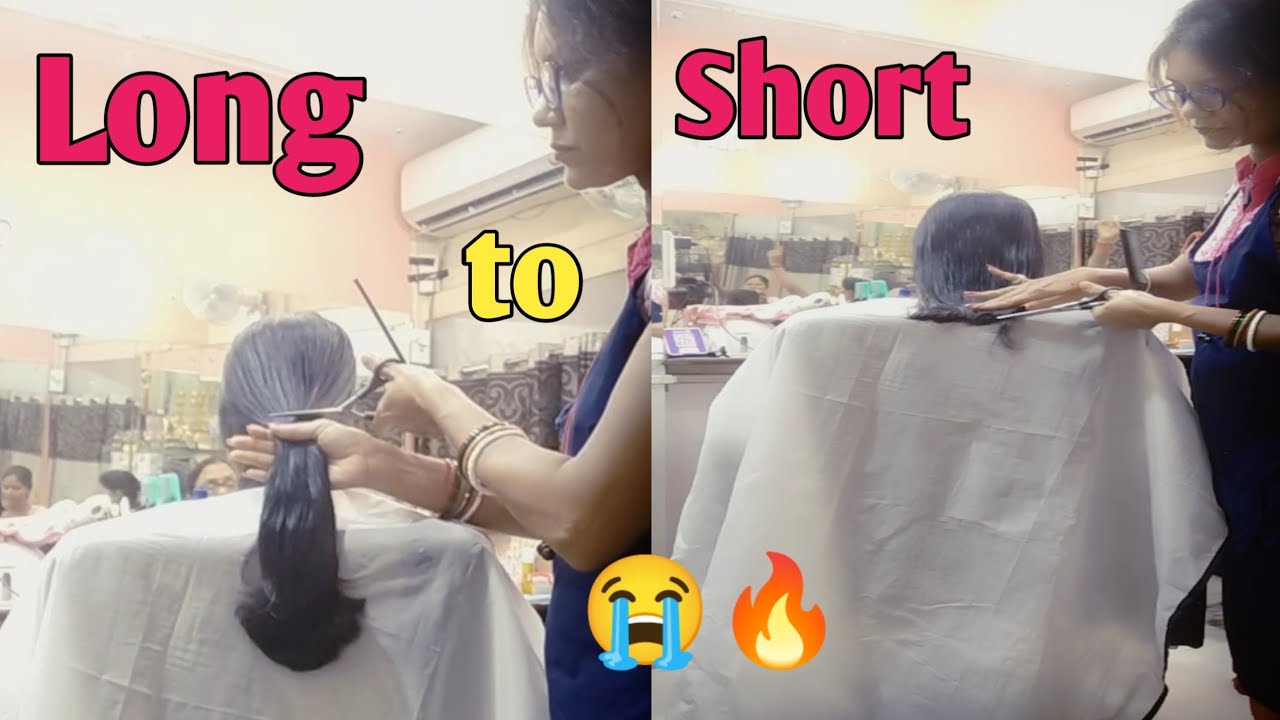 Indian women pixie haircut/women haircut India /beauty parlour hair ...
