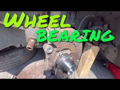 VW PASSAT FRONT WHEEL BEARING REPLACE - HOW TO CHANGE REPLACE FRONT ...