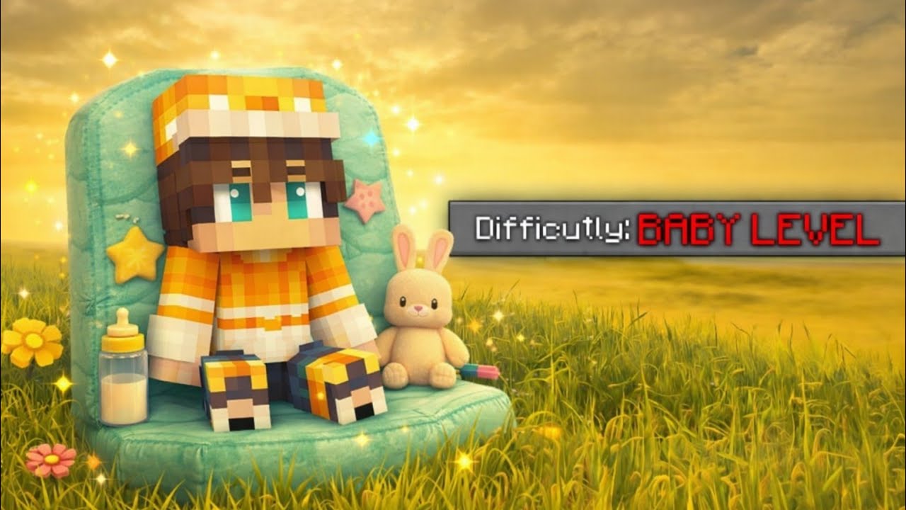 CAN A BABY BEAT MINECRAFT? MINECRAFT BABY MODE. - YouTube