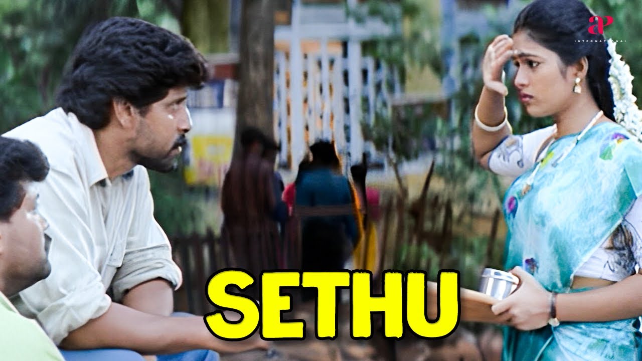 Sethu Tamil Movie Scenes | Is the senior falling for the junior? | Vikram | Abitha | Bala - YouTube