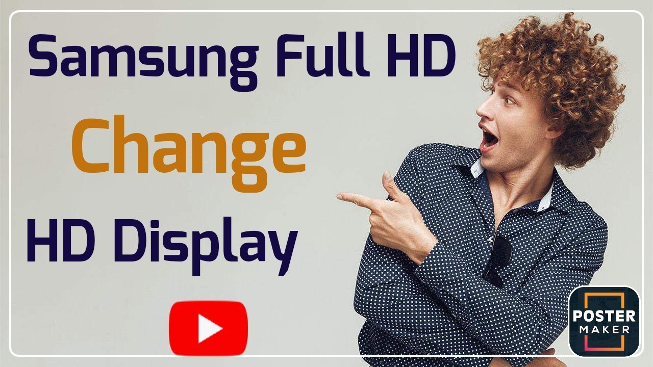Samsung Full HD LED TV change HD panel/Panel repair - YouTube