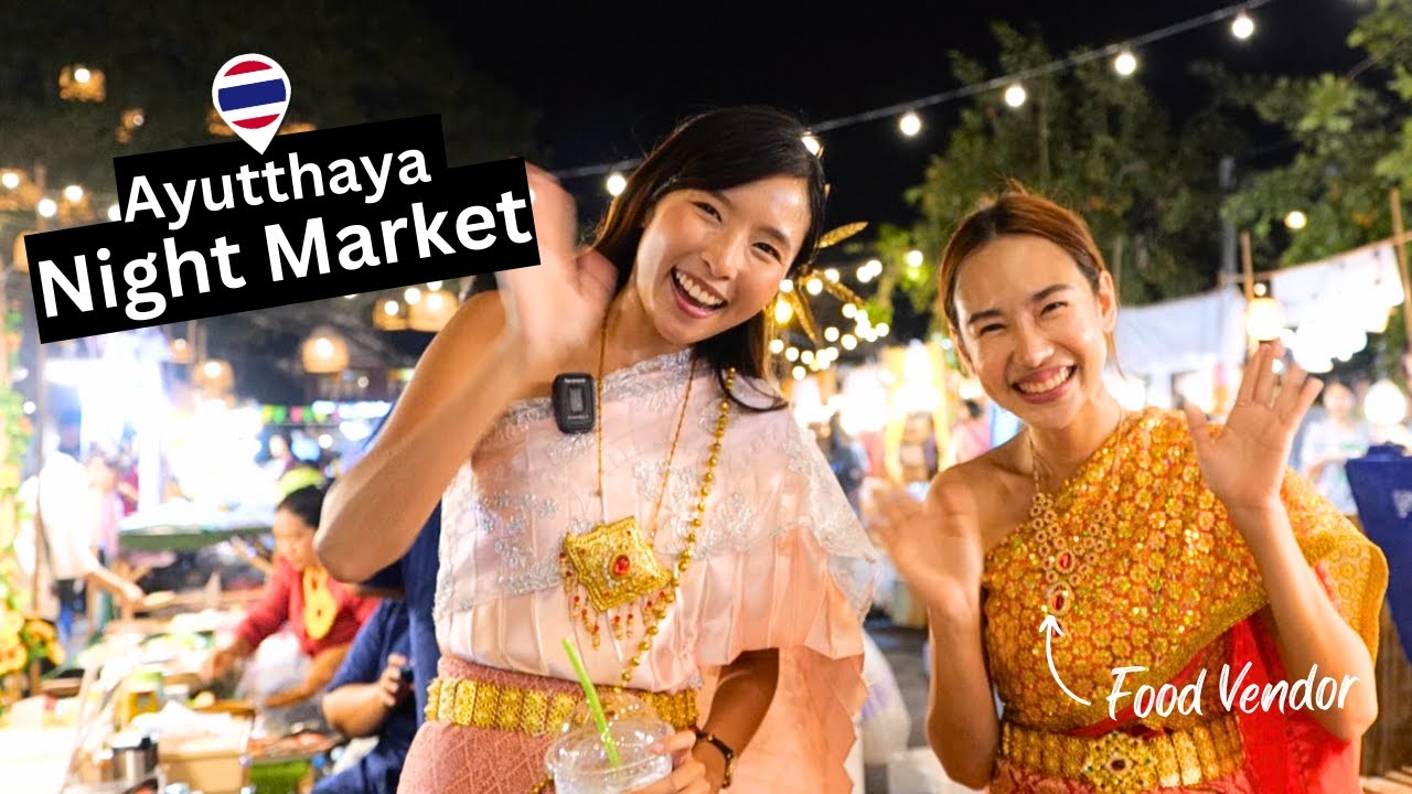HIDDEN GEM Night Market You Never Knew Existed in Ayutthaya!🇹🇭(ตลาด ...