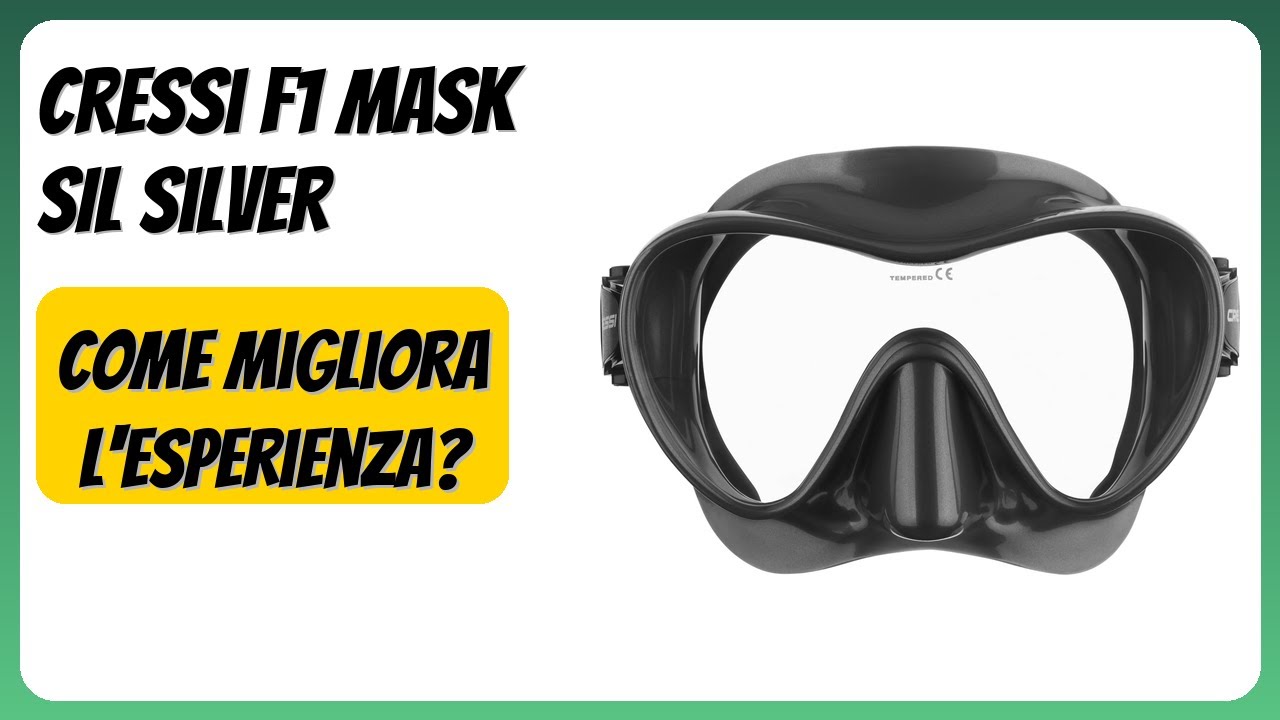 RECENSIONE (2026) : Cressi F1 Mask SIL Silver. DETTAGLI - YouTube
