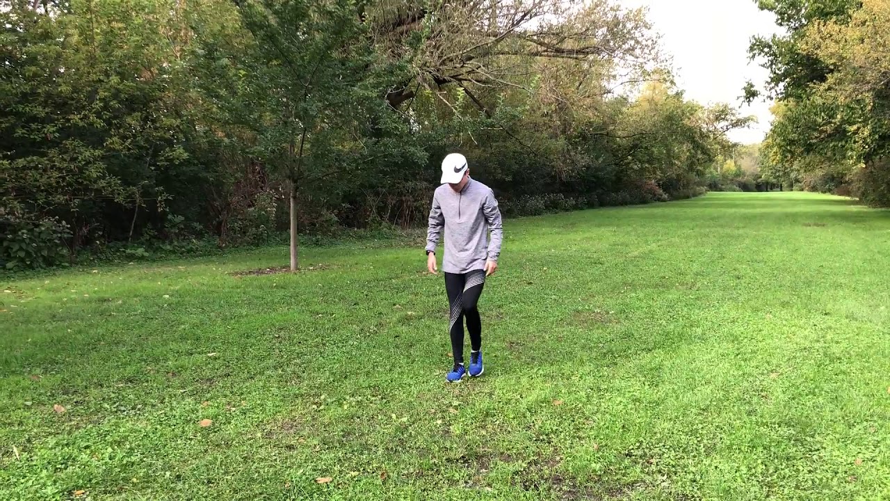 Dynamic Stretching for Runners: Crossover Hamstring Stretch - YouTube