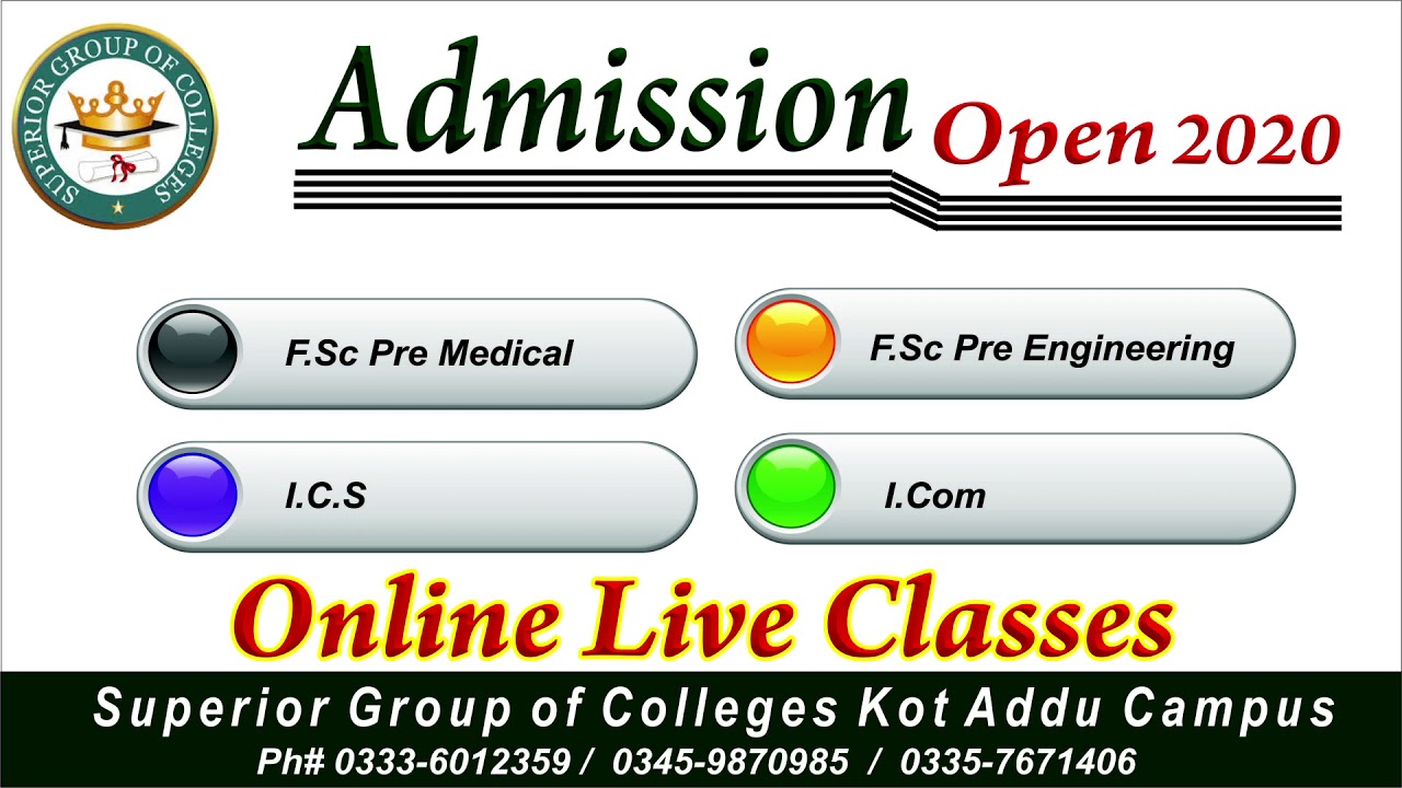 Superior Group of Colleges Admission open - YouTube