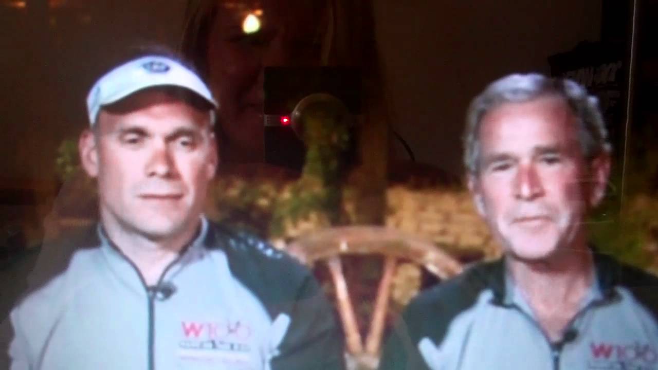 George Bush with Injured Military Veteran talking about W100 on ABC ...