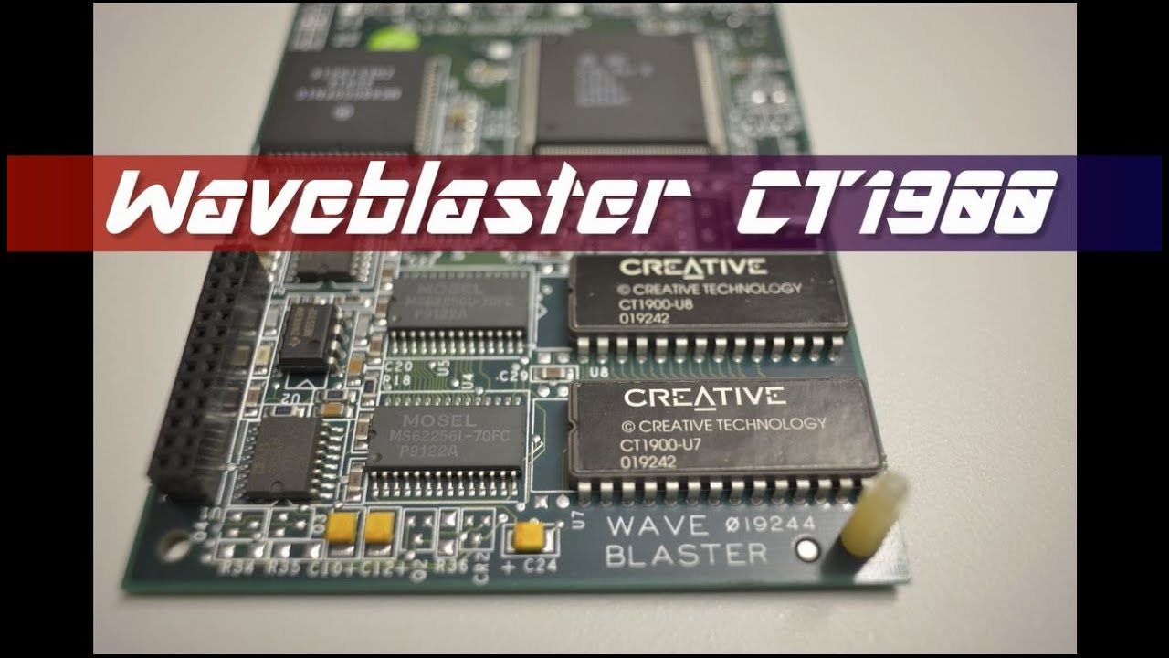 Creative Labs Waveblaster CT1900 on SB16 CT1740 playing The Pit / Into ...