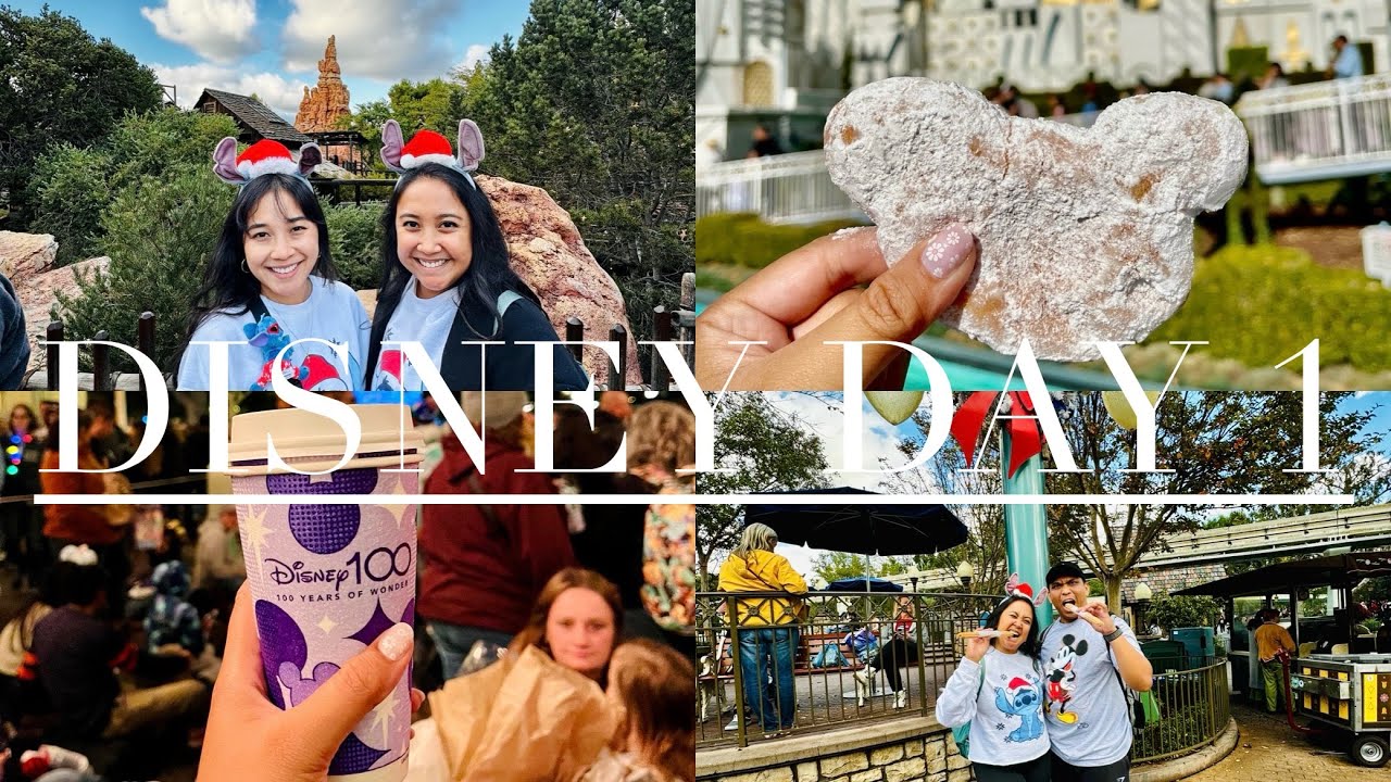 DISNEY DAY 1!!!🎄🏰 - YouTube