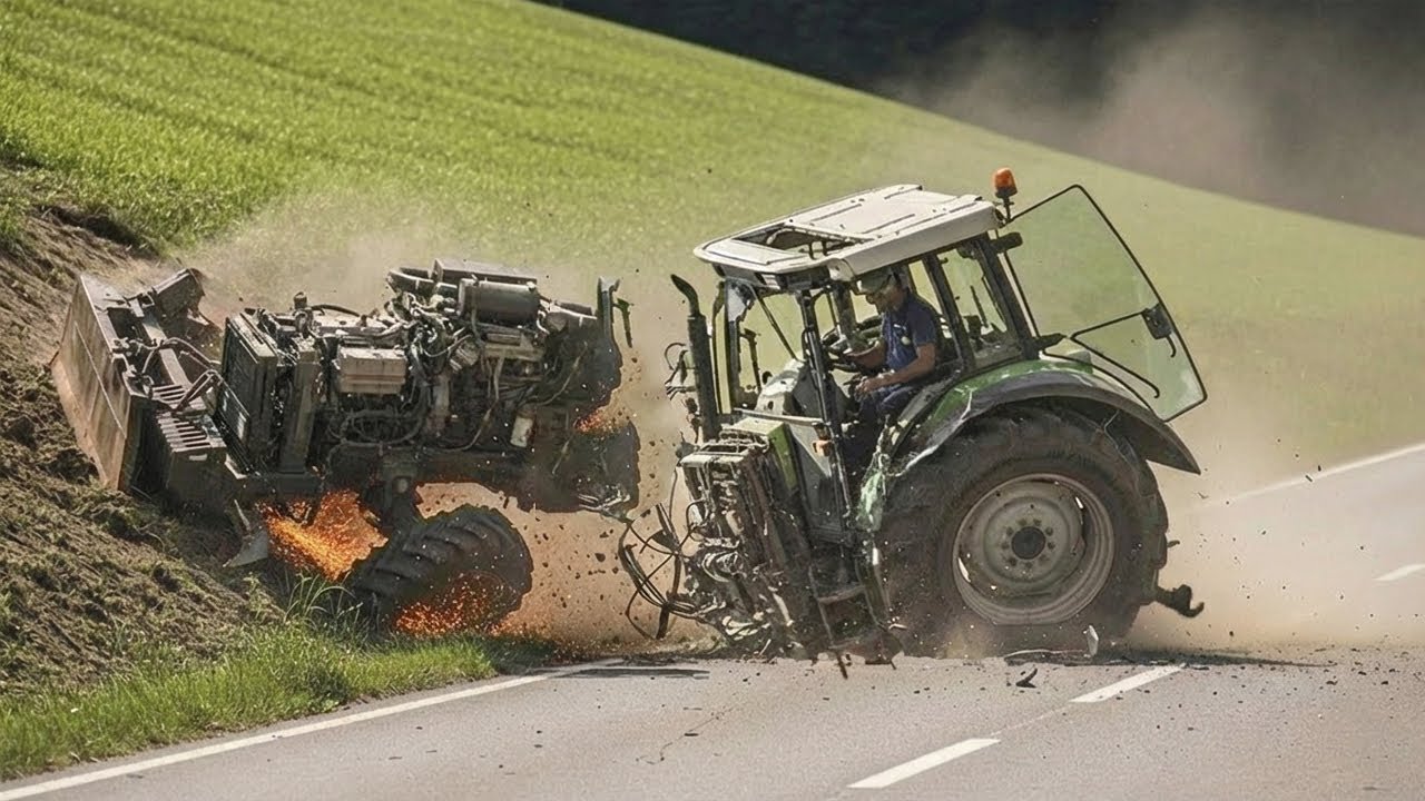 Unbelievable Tractor Fails Caught On Camera 2025 | Part 103 - YouTube