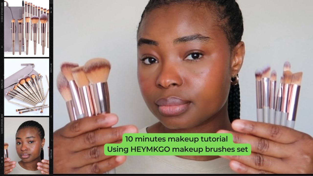 Quick & Easy 10-Minute Makeup Guide Using Heymkgo Brush Set. | Glory's ...