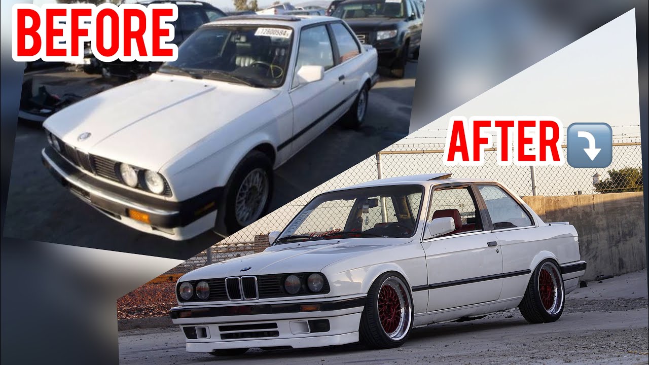 BUILDING A BMW E30 IN 14 MINUTES! *STORYTIME* - YouTube