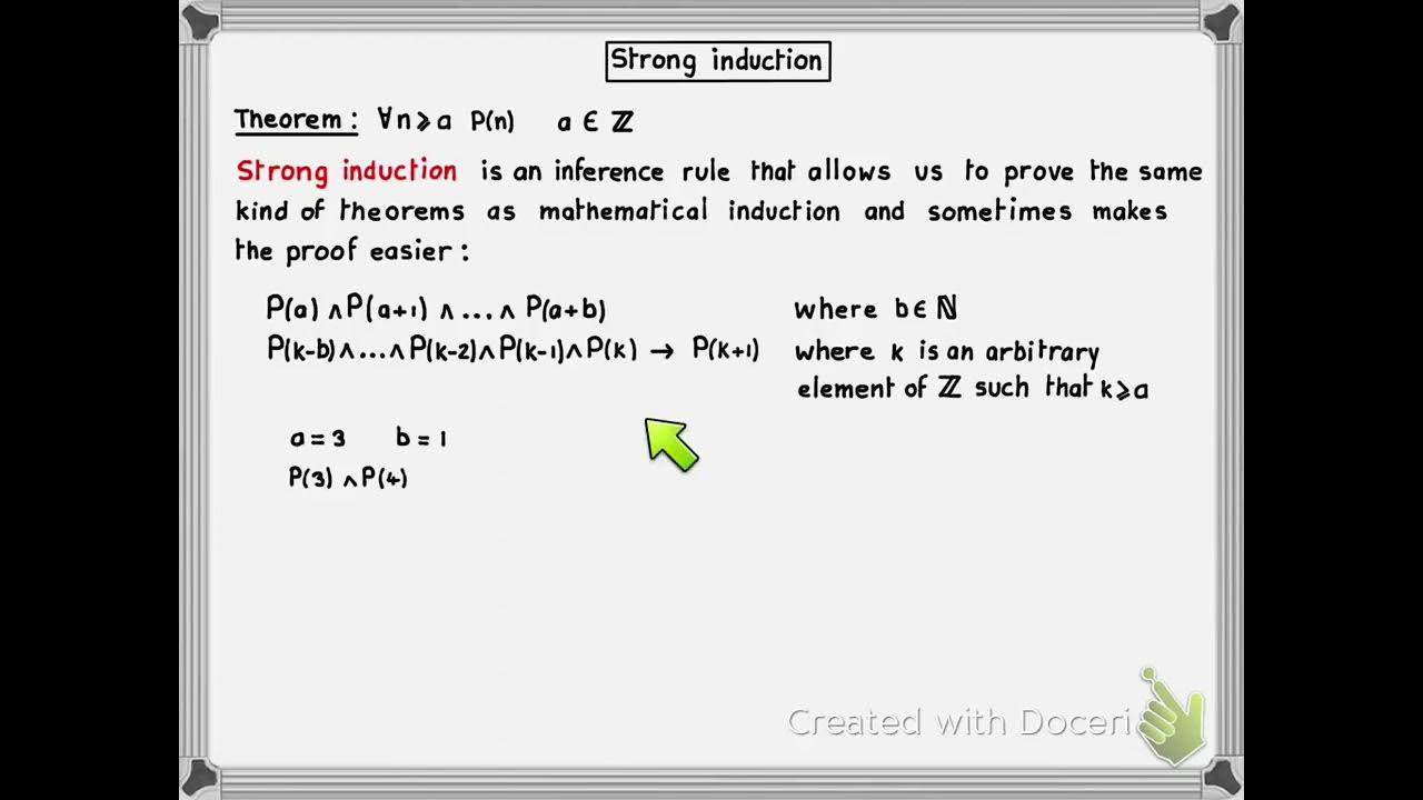 Discrete Structures [Lecture 25 / Segment 2] - Strong induction - Part 2/5 - YouTube
