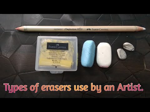 Different types of eraser used by an Artist || - YouTube