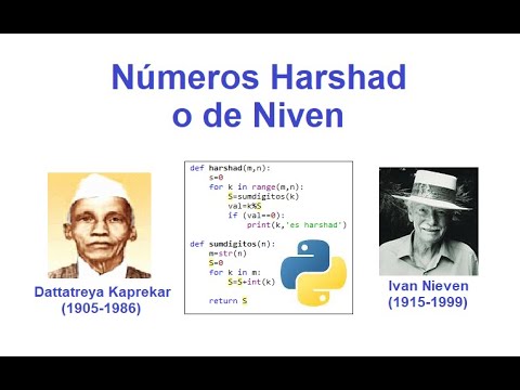 Números Harshad o números de Niven - YouTube