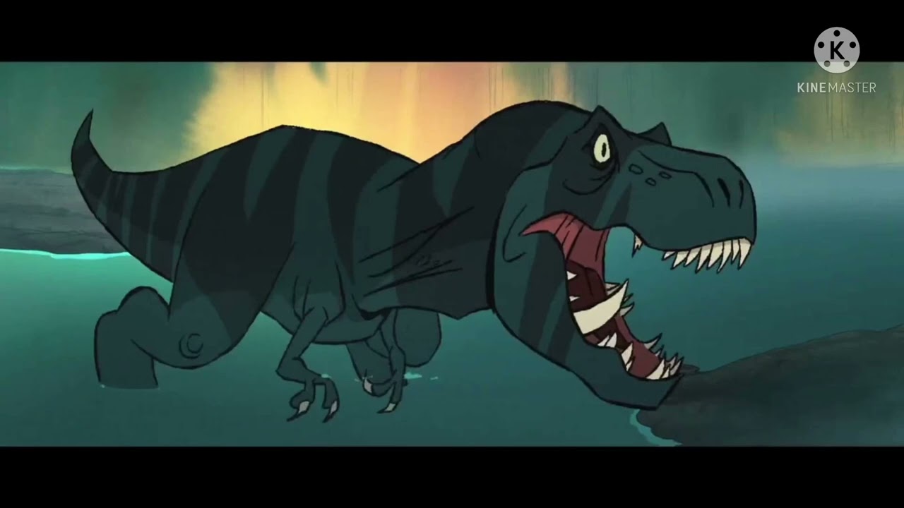 Fang the T. rex from primal genndy tartakovsky sound effects - YouTube