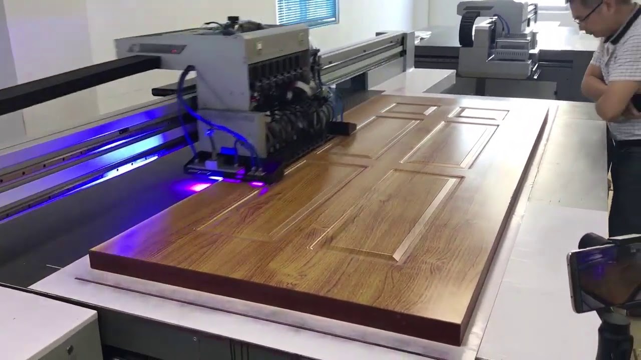 hot sale uv flatbed printer for wood - YouTube