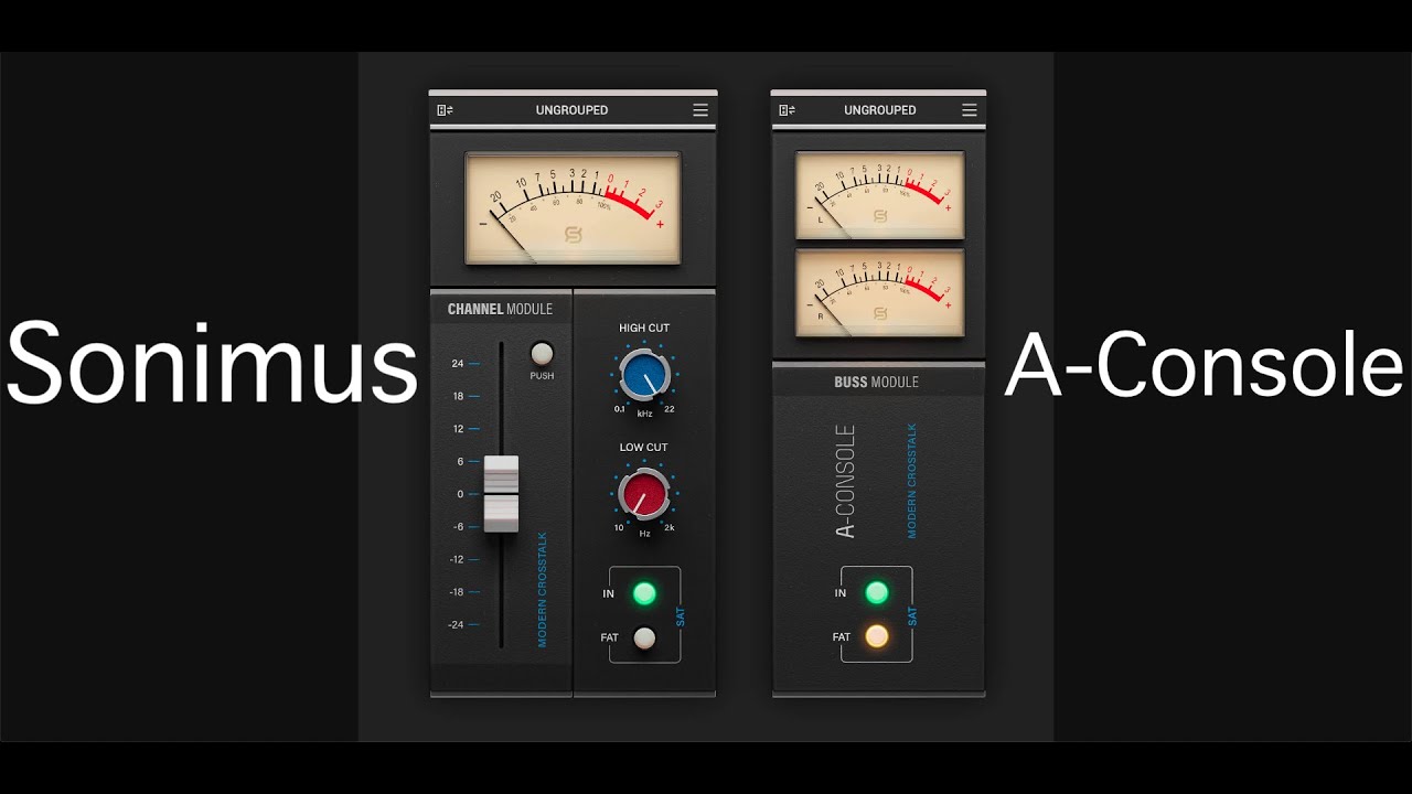 Sonimus A-Console - API Style Mixing Console Emulation - YouTube