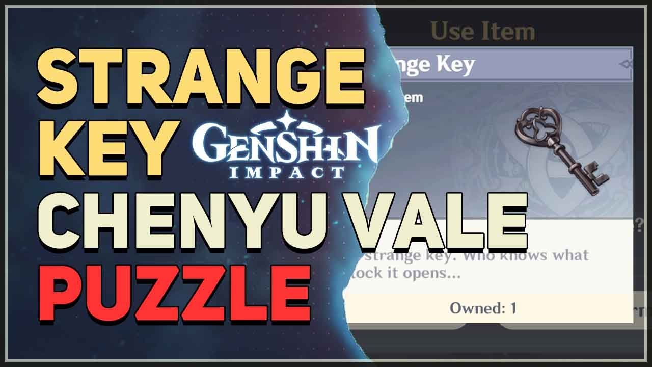 Strange Key Puzzle Genshin Impact Chenyu Vale - YouTube