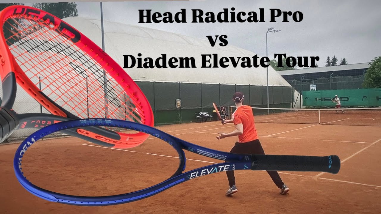 Head Radical Pro vs Diadem Elevate Tour (tournament of racquets) - YouTube