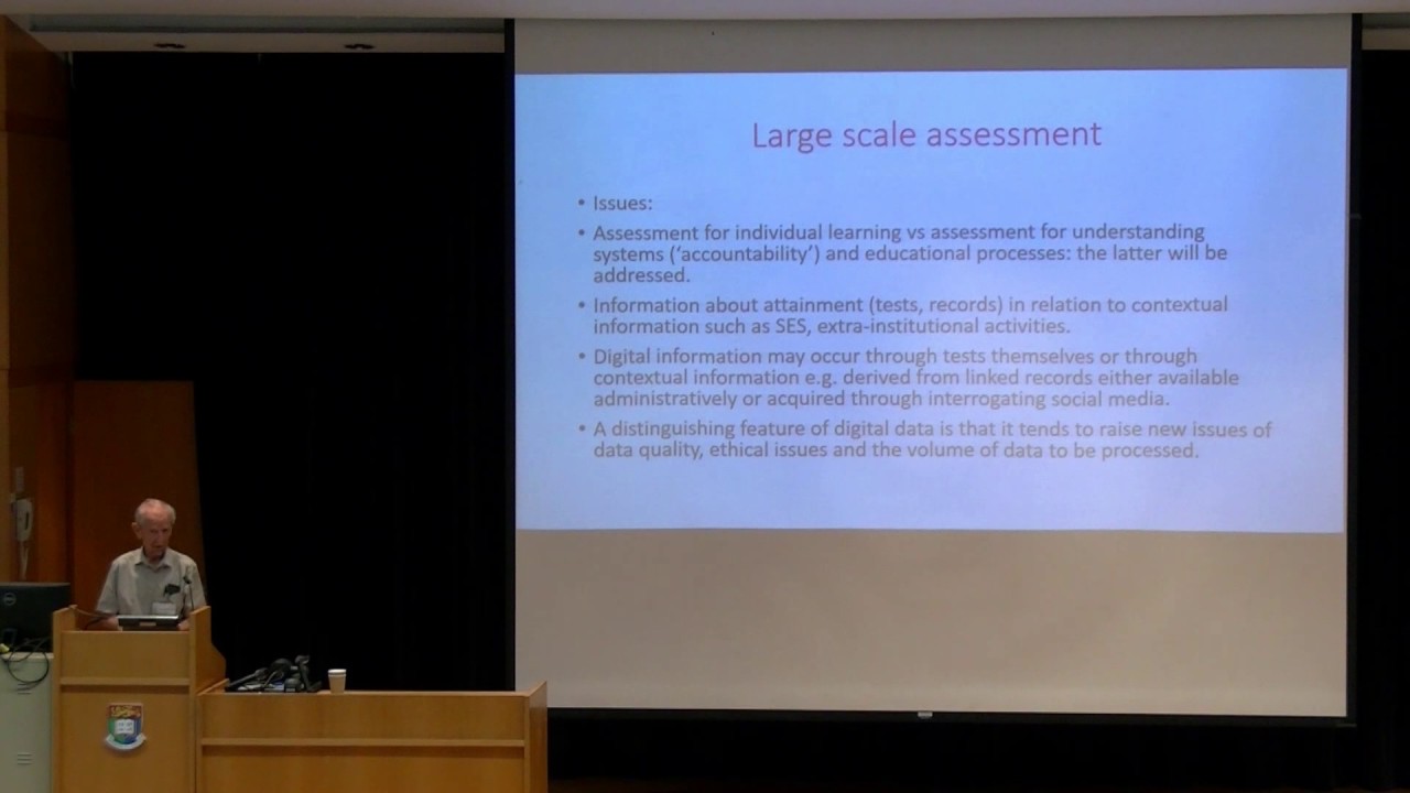 Keynote 2 by Prof. Harvey Goldstein (Title in description) - YouTube