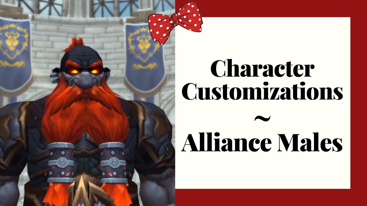 WoW Shadowlands (Beta) Customizations - All Male Alliance & Allied ...