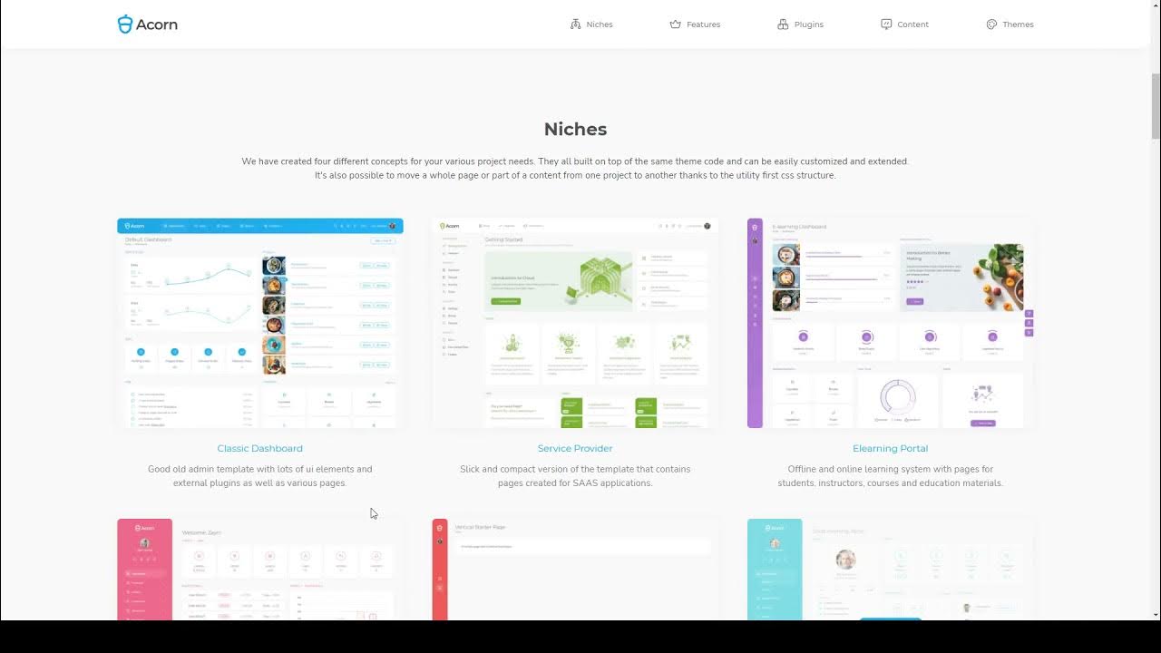 Acorn - React Admin Template clean 15 - YouTube