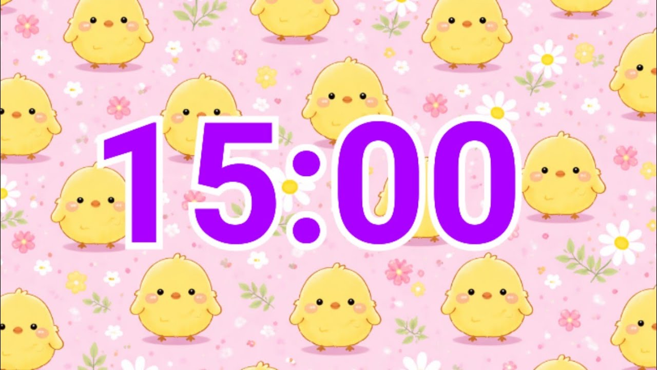 15-Minute Baby Chick Timer 🐣 – Cute & Happy Focus Time - YouTube