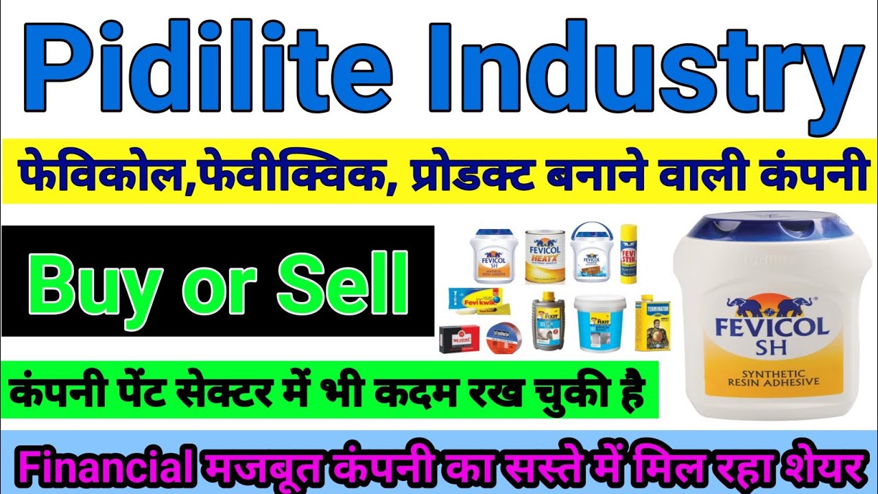 Pidilite Industry share analysis ।। Company Work, financial,etc - YouTube