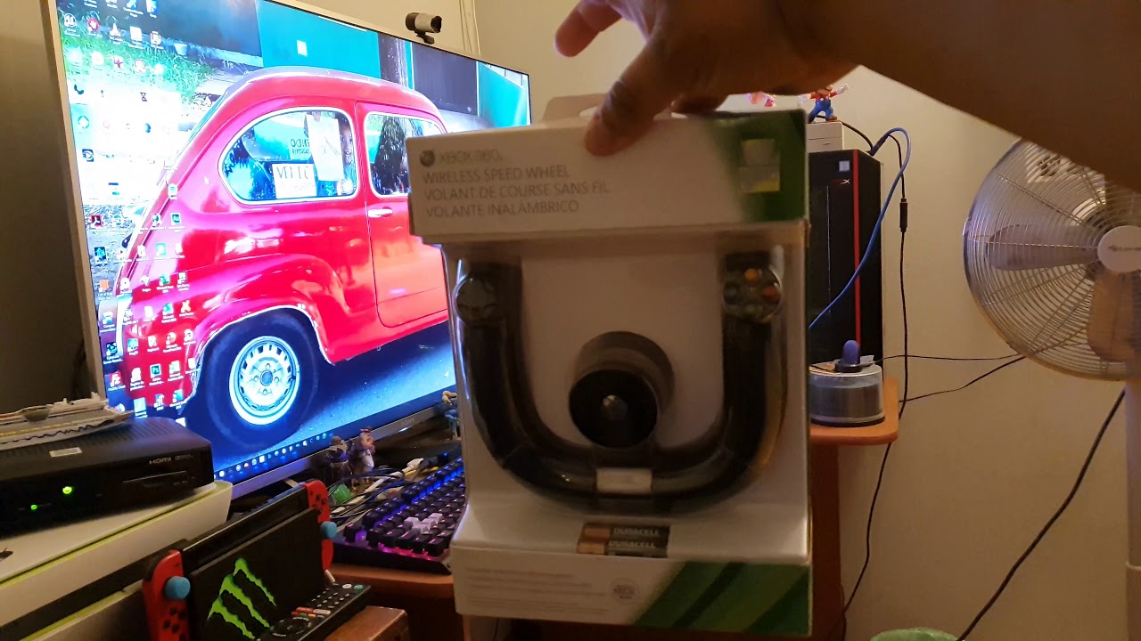 Unboxing XBOX 360 Wireless Speed Wheel 4K 60 FPS - YouTube