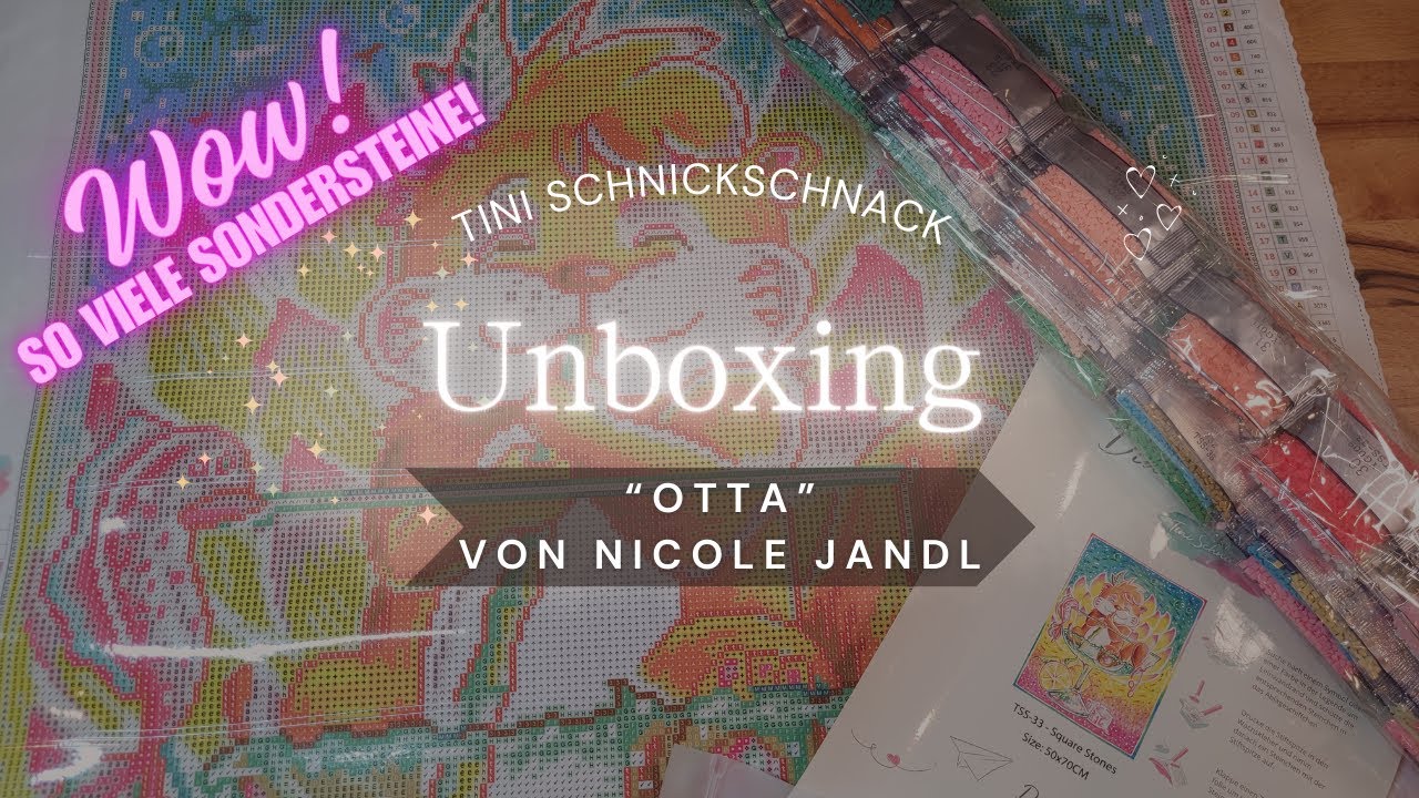 SONDERSTEINEPARADIES Unboxing "Otta" Diamond Painting von Tini ...