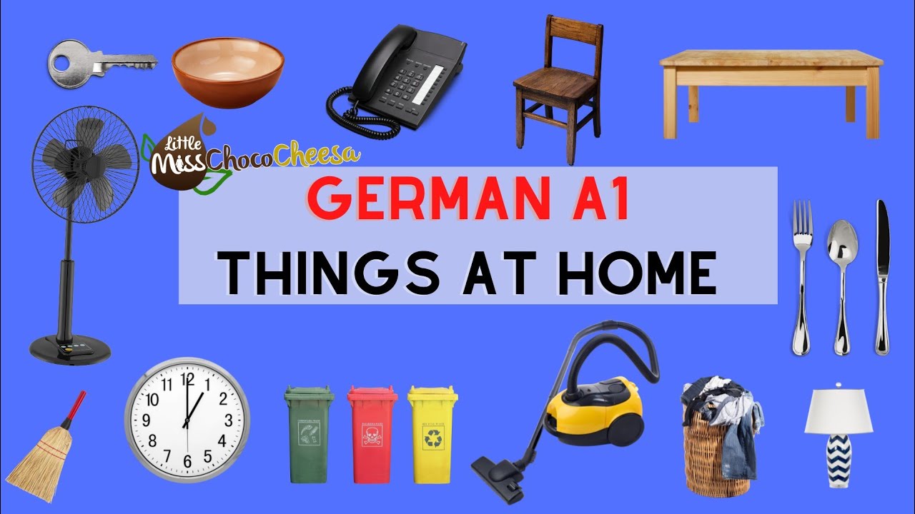 Learn German A1 Things at Home - YouTube