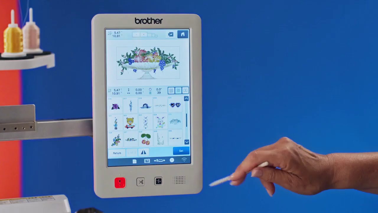 Built in Designs and My Stitch Monitor Mobile App in the Brother ...