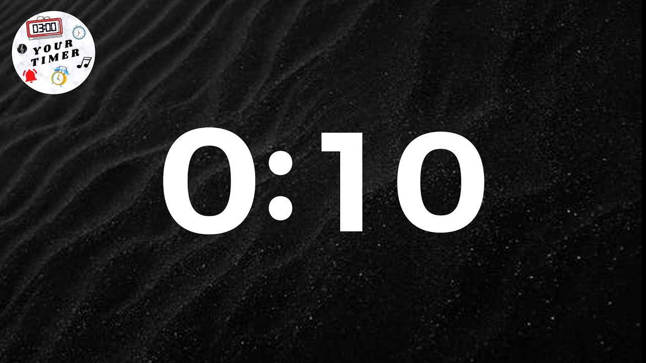 10 Second Countdown Timer with a Voice/Sound Effect and Black ...